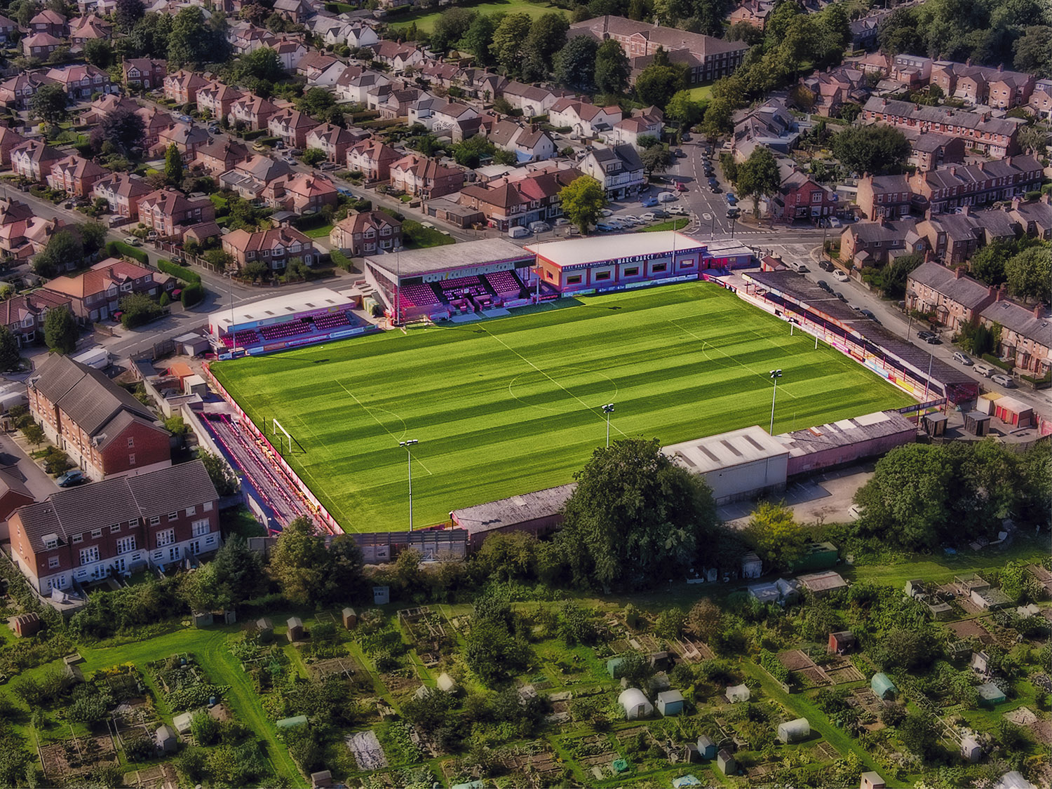 Aerial Pictures of Altrincham FC - Moss Lane