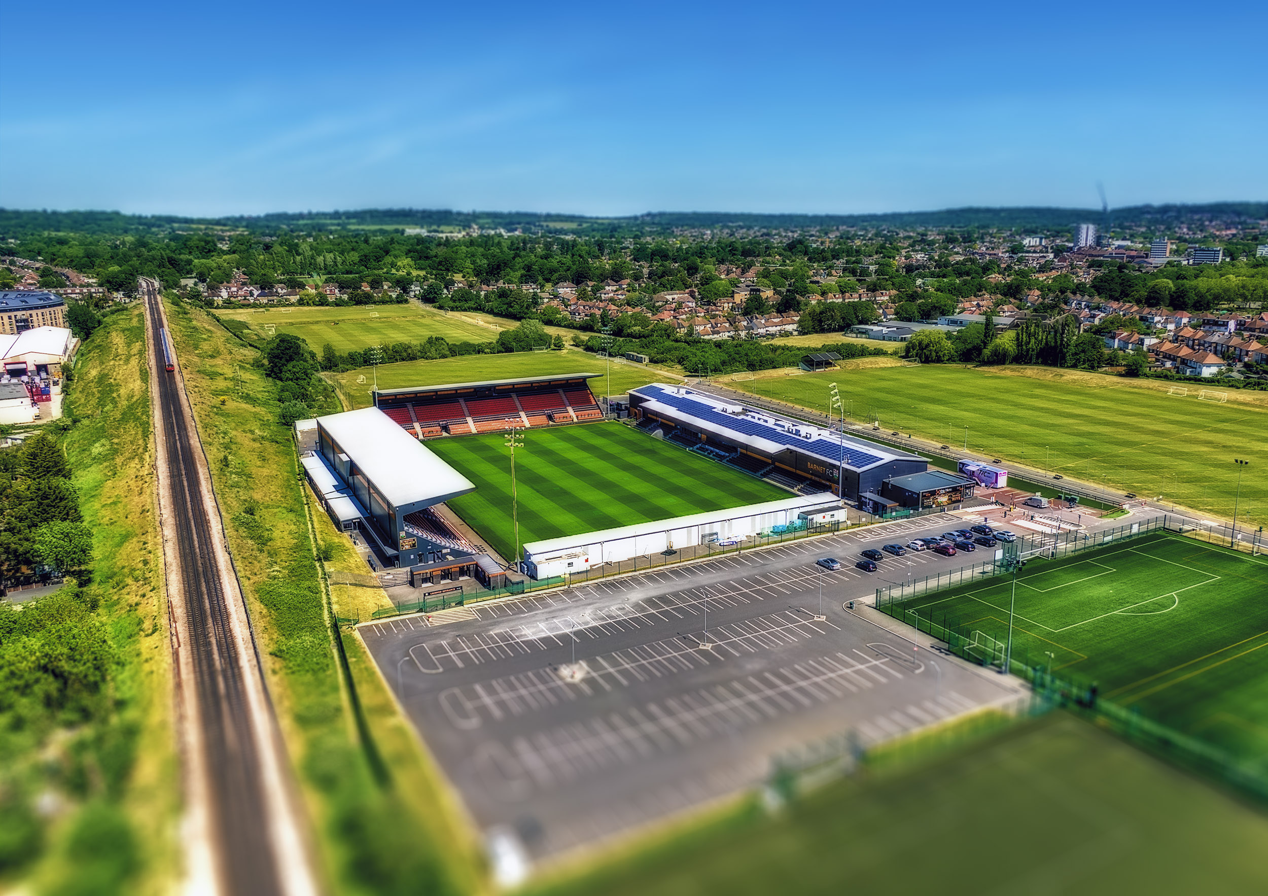 Aerial Pictures of Barnet - The Hive Stadium
