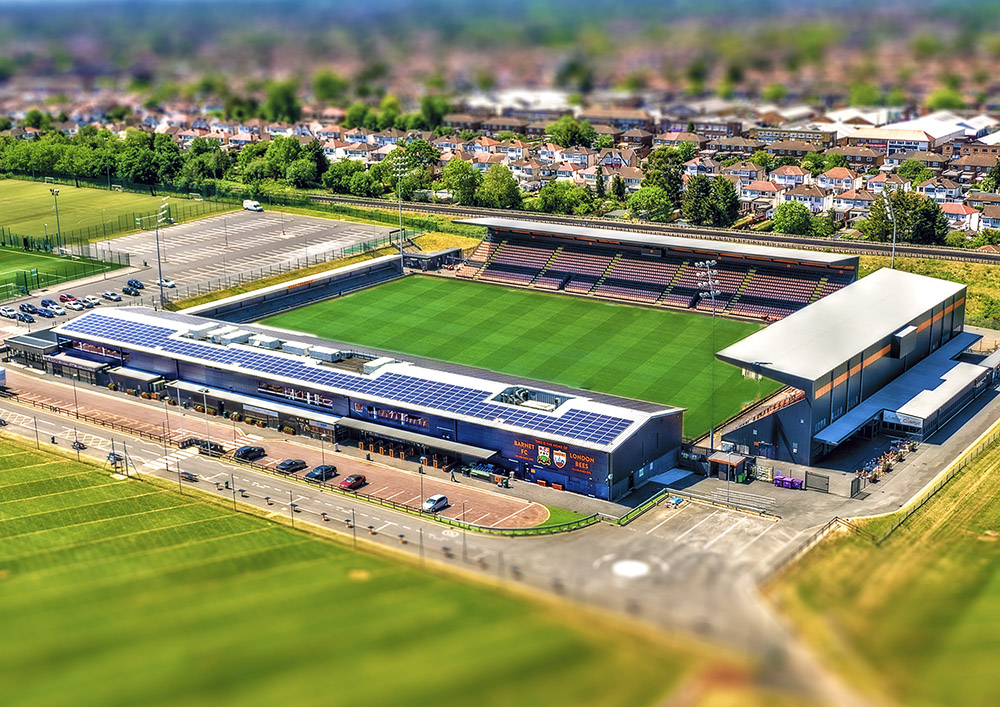 Aerial Pictures of Barnet - The Hive Stadium