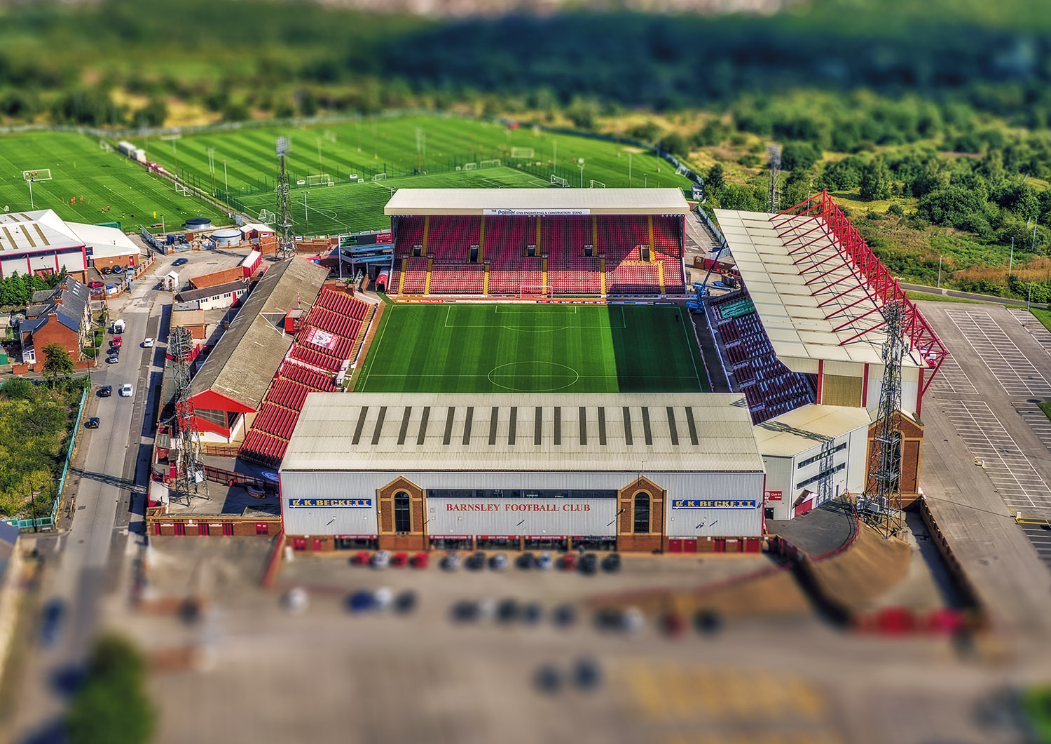 Aerial Pictures of Barnsley - Oakwell