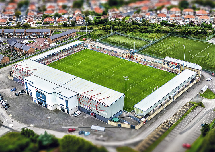 Aerial Pictures of Morecambe - Mazuma Stadium