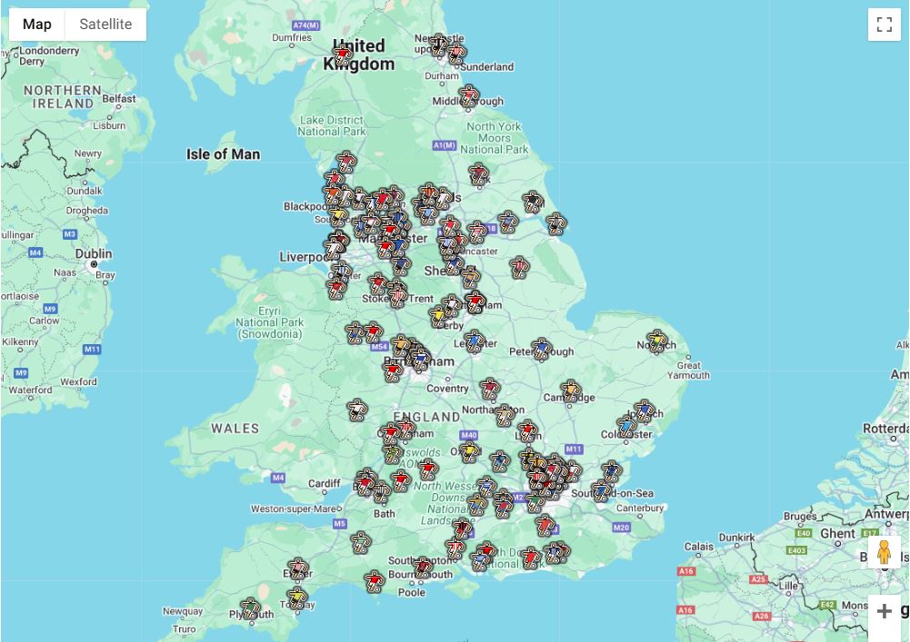 Map | Clubs From Above